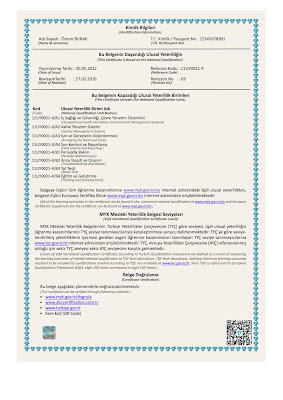 MYK Mesleki Yeterlilik Belgesi Nedir?