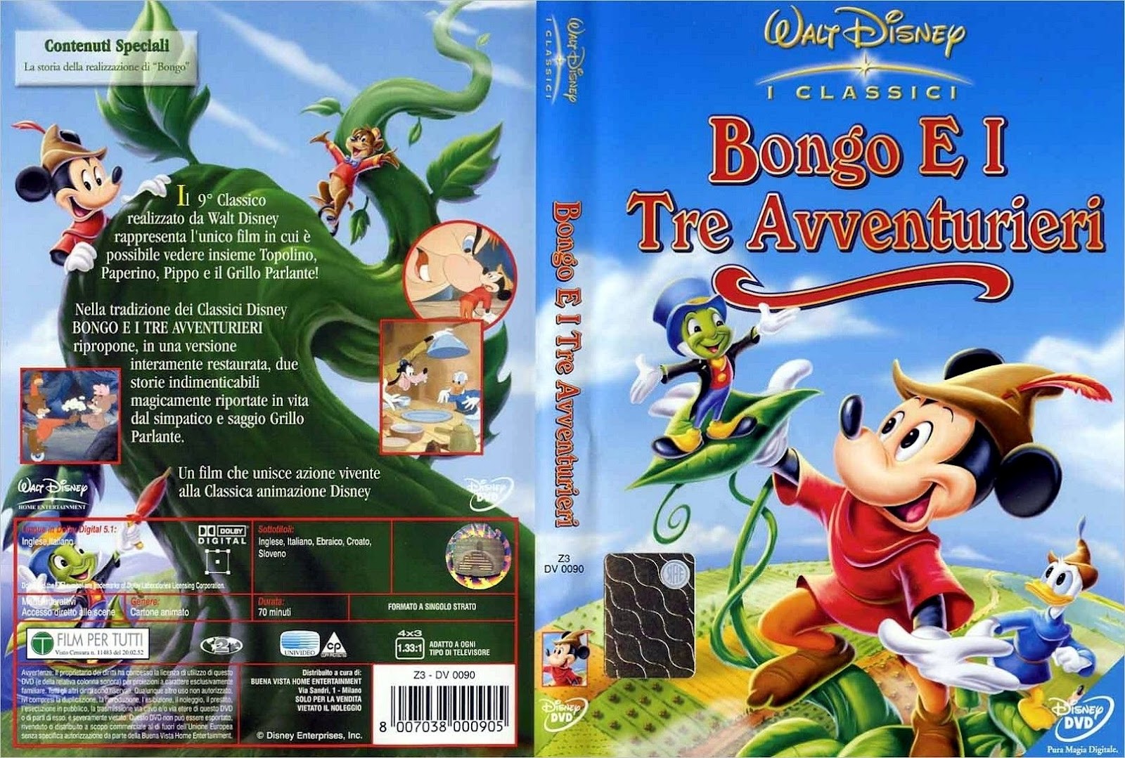 Disney Animazione: Bongo e i Tre Avventurieri - DVD