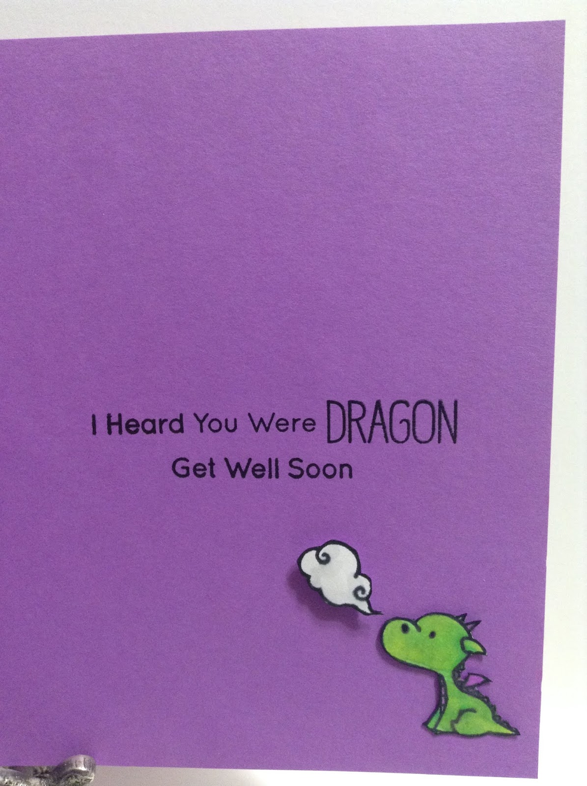 PaperArts Cafe: Get Well Dragon