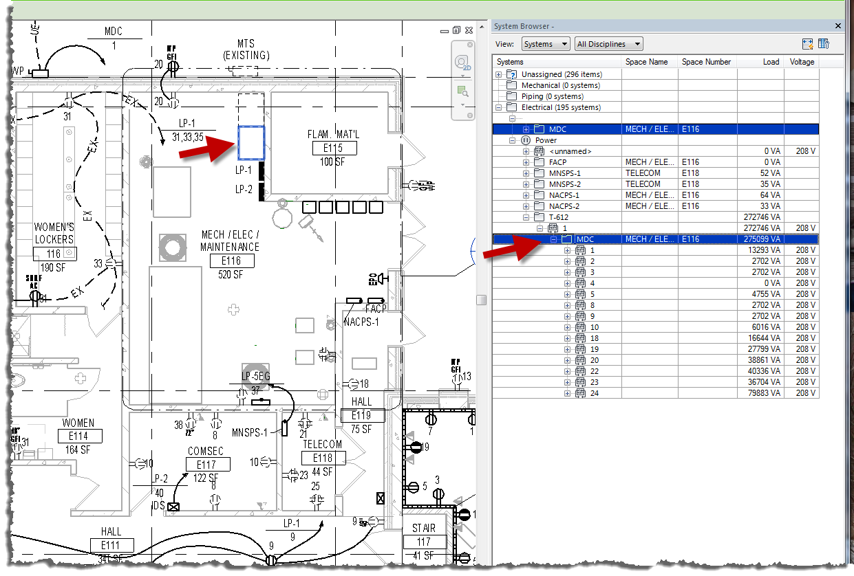 BIM Chapters: Revit System Browser - Electrical Example