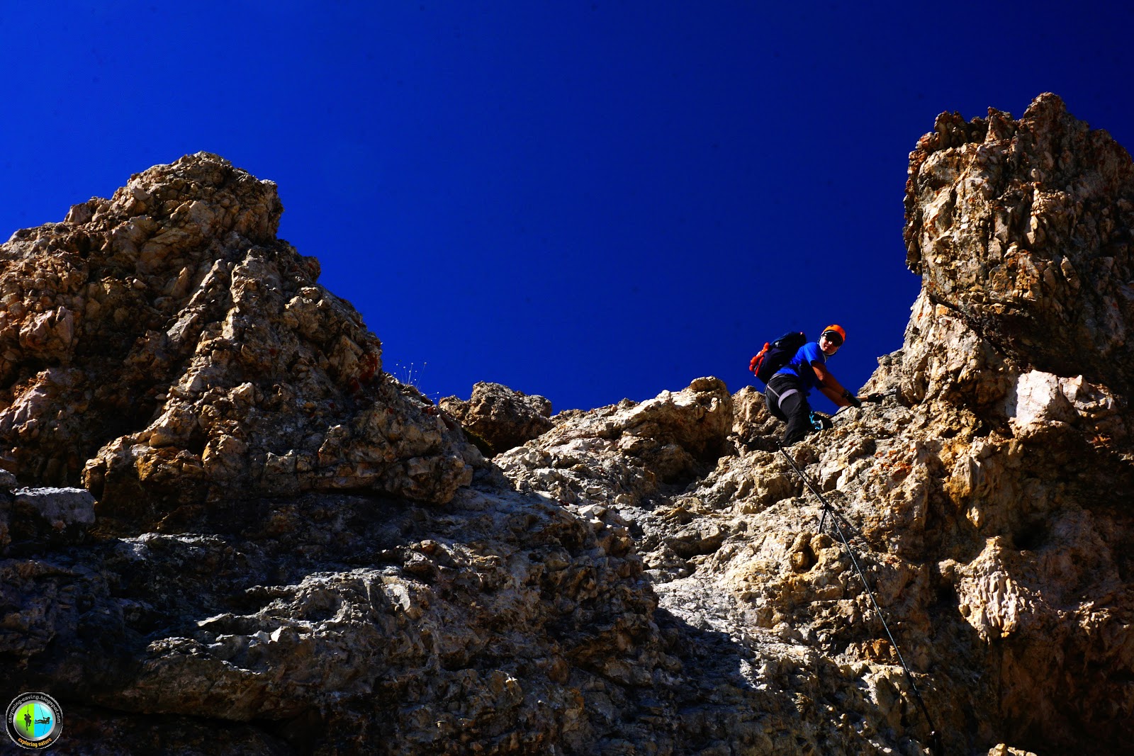 Canyoning - Caving: Via ferrata Sass Rigais, Odle group, Dolomites