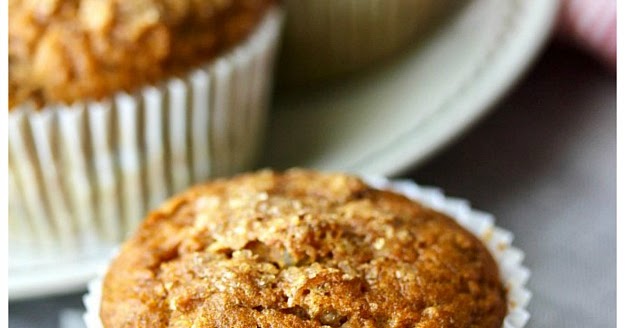Pumpkin Raisin Bran Muffins | Karen's Kitchen Stories