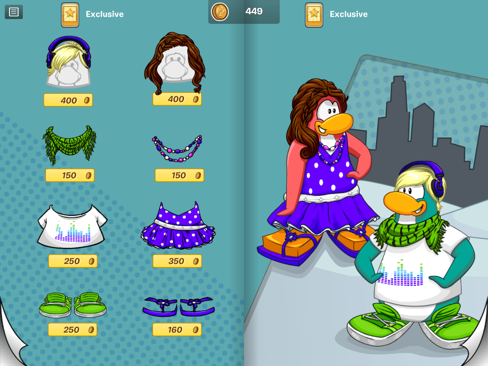 Mundo do Club Penguin : Itens Exclusivos do Aplicativo My Penguin!
