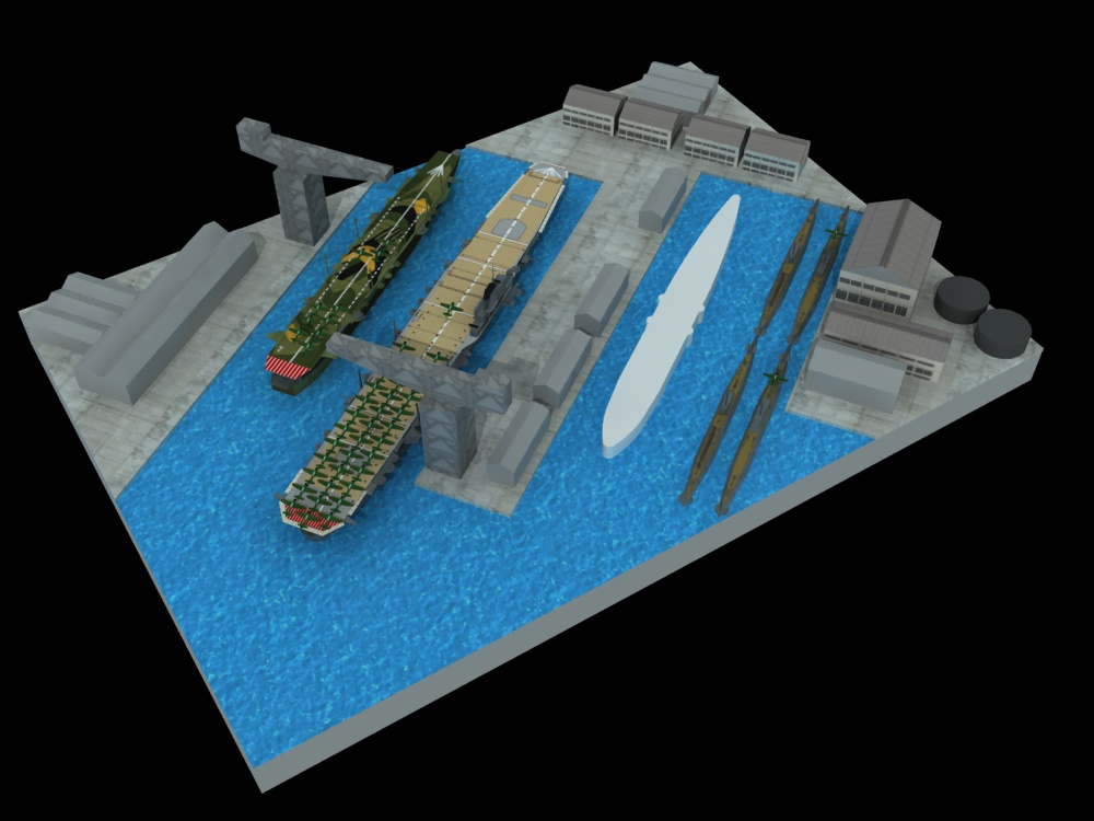 paperhobby: IMPERIAL JAPANESE NAVY BASE 1:700