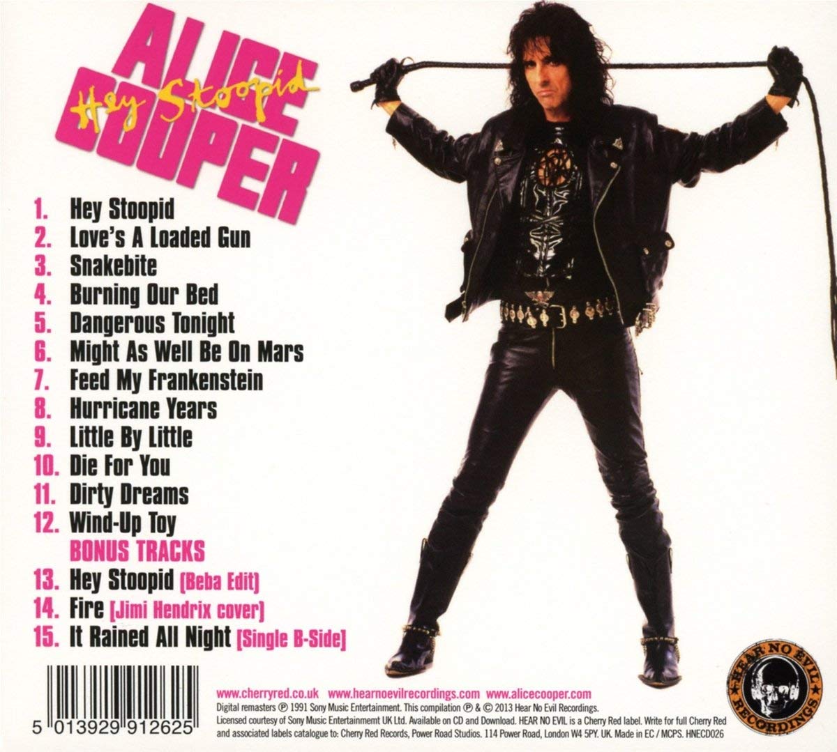Classic Rock Covers Database: Alice Cooper - Hey Stoopid (1991)