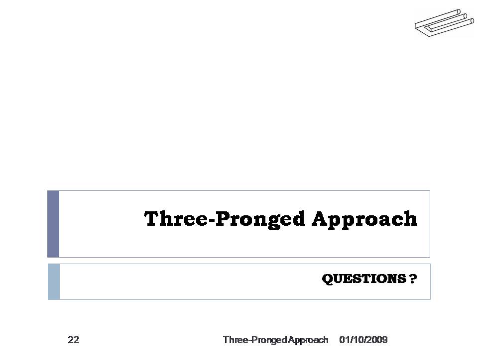 MULTI(THREE)-PRONGED APPROACH to Learning and Organisation Development