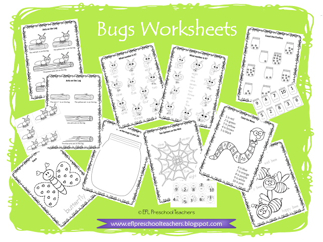 ESL/EFL Preschool Teachers: Butterfly and Bugs Unit for ESL Learners