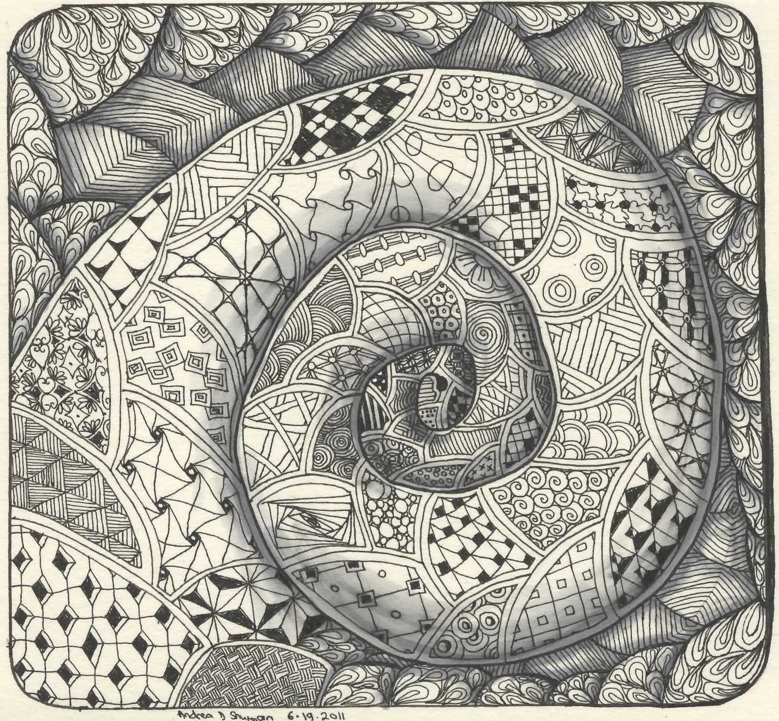 Cookie's World: Zentangle Challenge of the Week by "ImtheDiva"