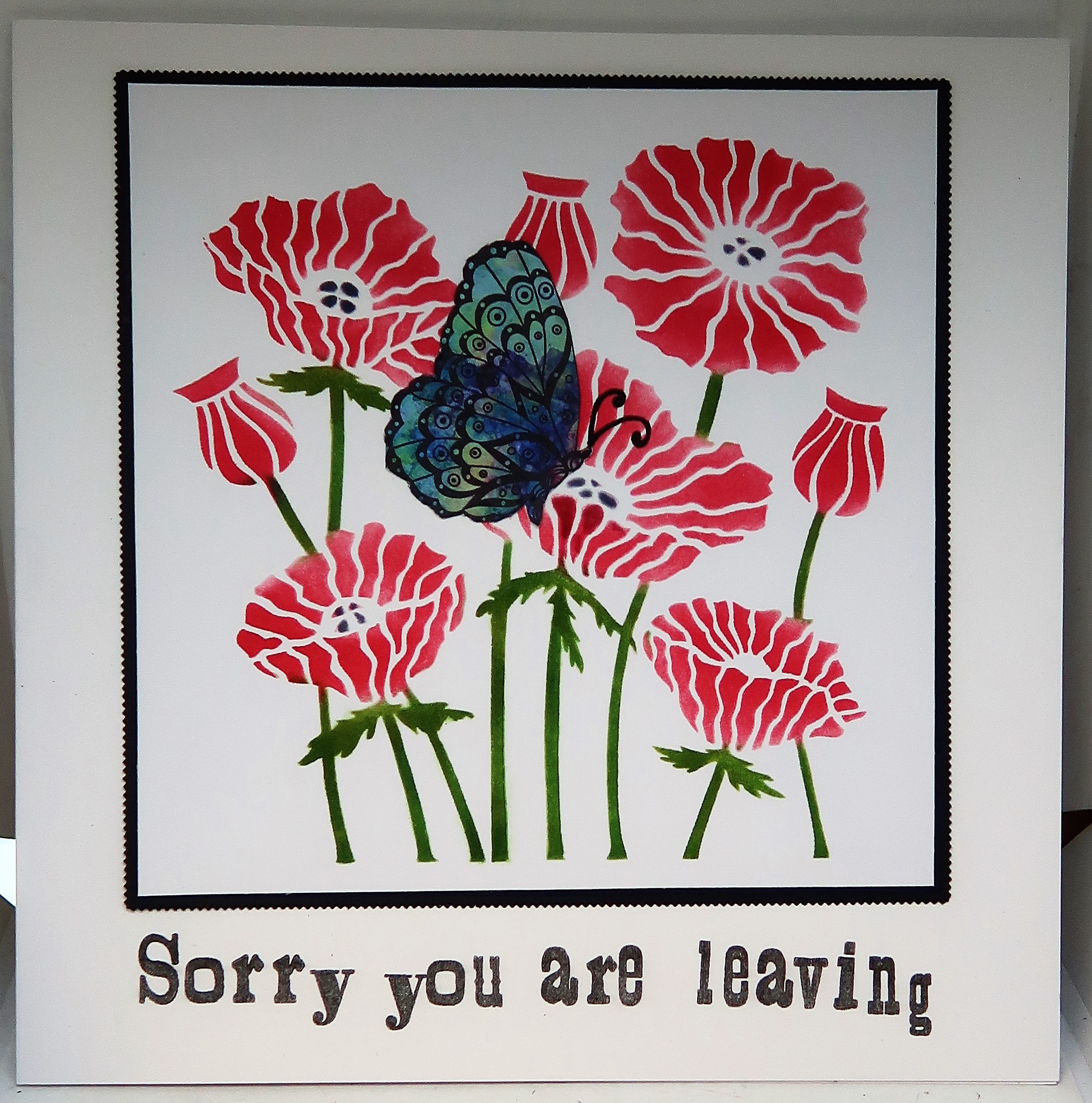 Sarah's Craft Shed: Another Clean and Simple Leaver's Card