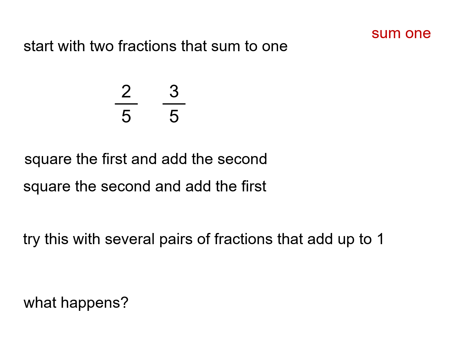 MEDIAN Don Steward mathematics teaching: sum one MEDIAN Don Steward mathematics teaching: sum one