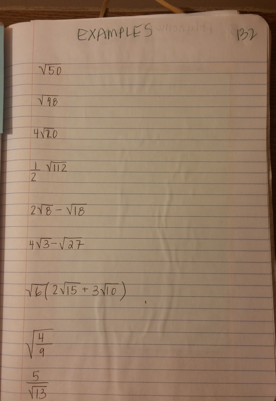 Beautiful Math: Simplifying Radicals