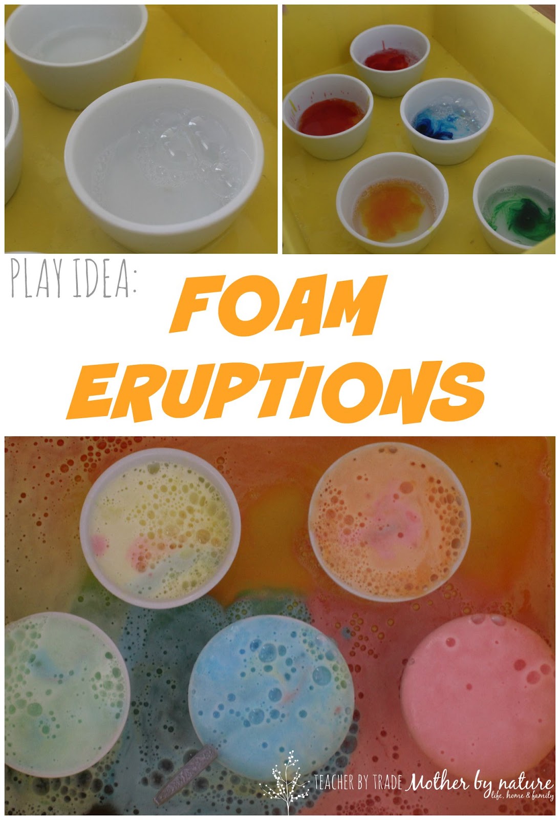PLAY IDEA: Foam Eruptions - Teacher by trade, Mother by nature
