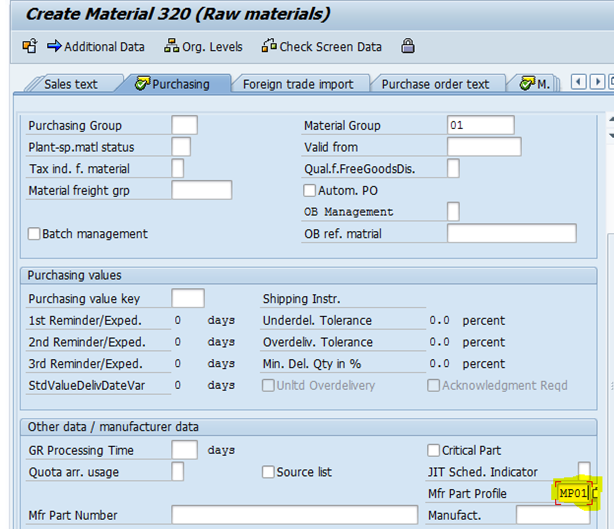 Manufacturer Part Profile in QM | SAP Online Guides
