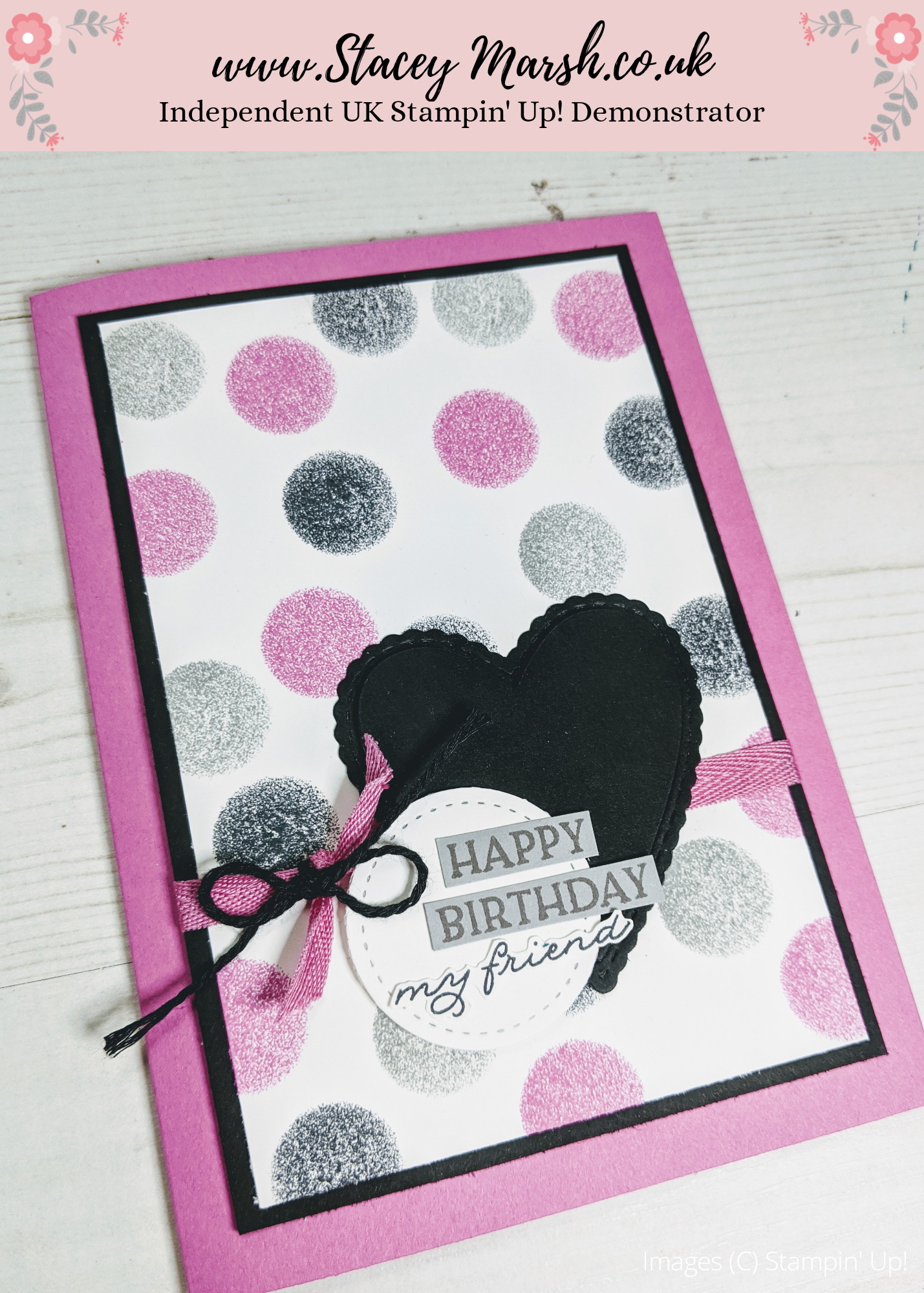 MAGENTA MADNESS BIRTHDAY CARD | STACEY MARSH