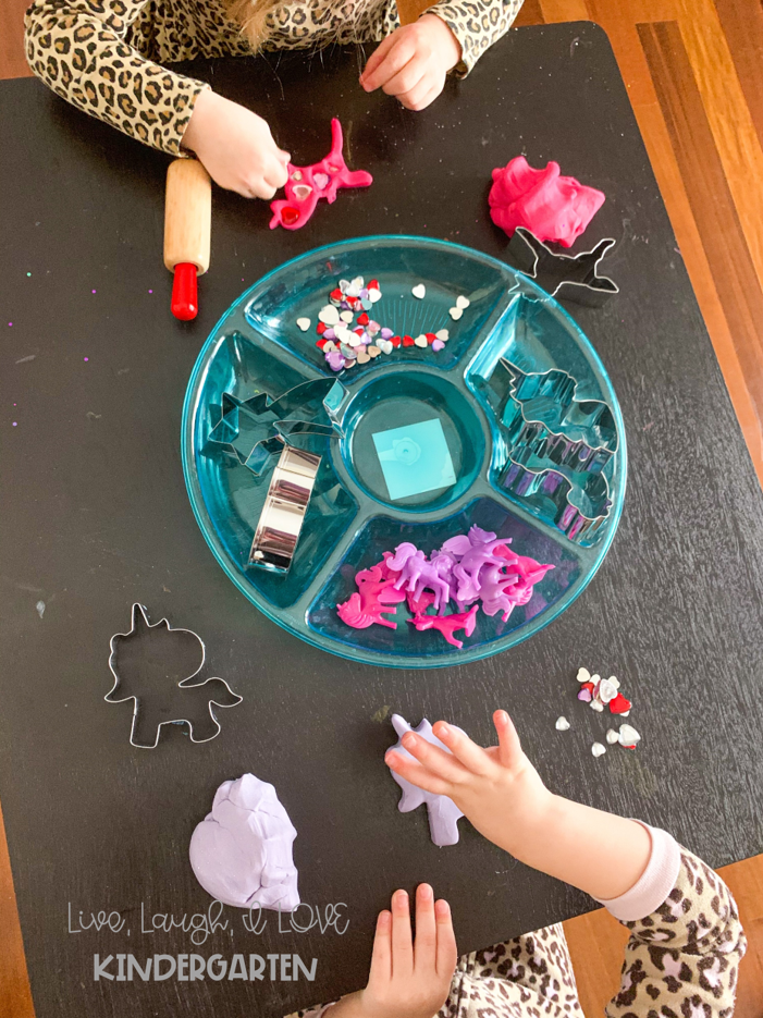 They cut out a unicorn and used the gems to decorate. This was a huge ...