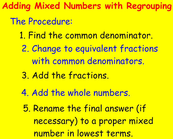 Miss Kahrimanis s Blog Adding And Subtracting Mixed Numbers 