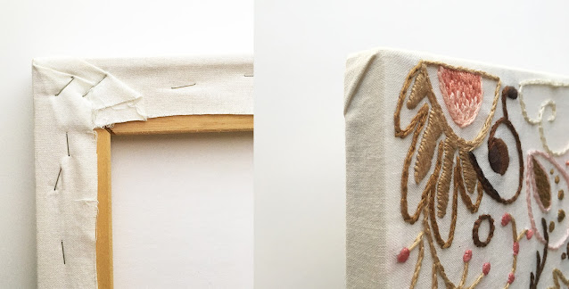 little dear tracks: How to Frame your Embroidery