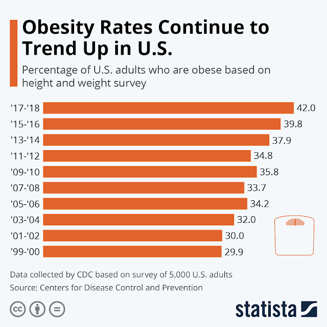Obesity Epidemic Continues to Rise #Infographic - Visualistan