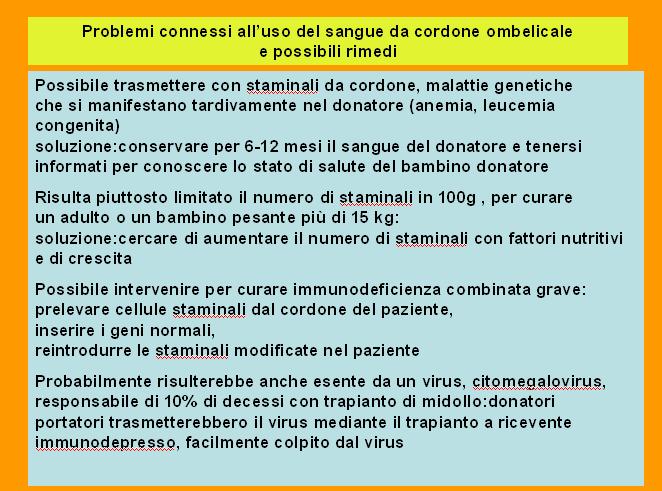 osservando: staminali da midollo o cordone ombelicale