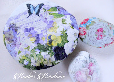 Kimber Kreations: Decoupage rocks