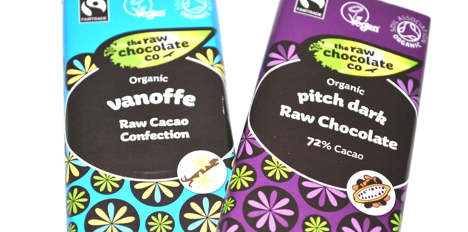 Chocolat Indulgence: The Raw Chocolate Company: Pitch Dark 70% and Vanoffee