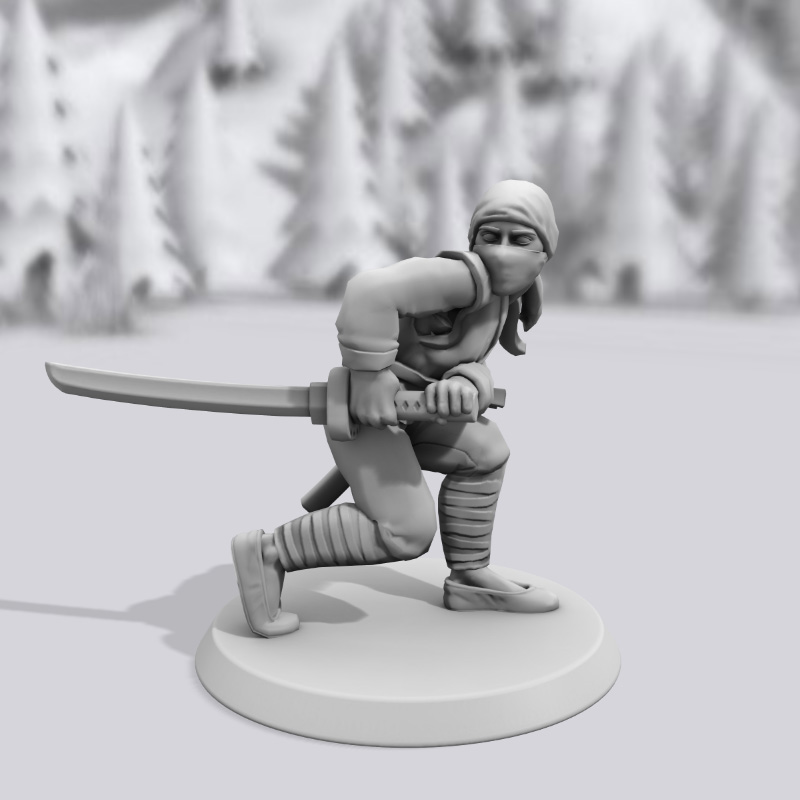 PoseForge: Ninja Reverse Sword Thrust