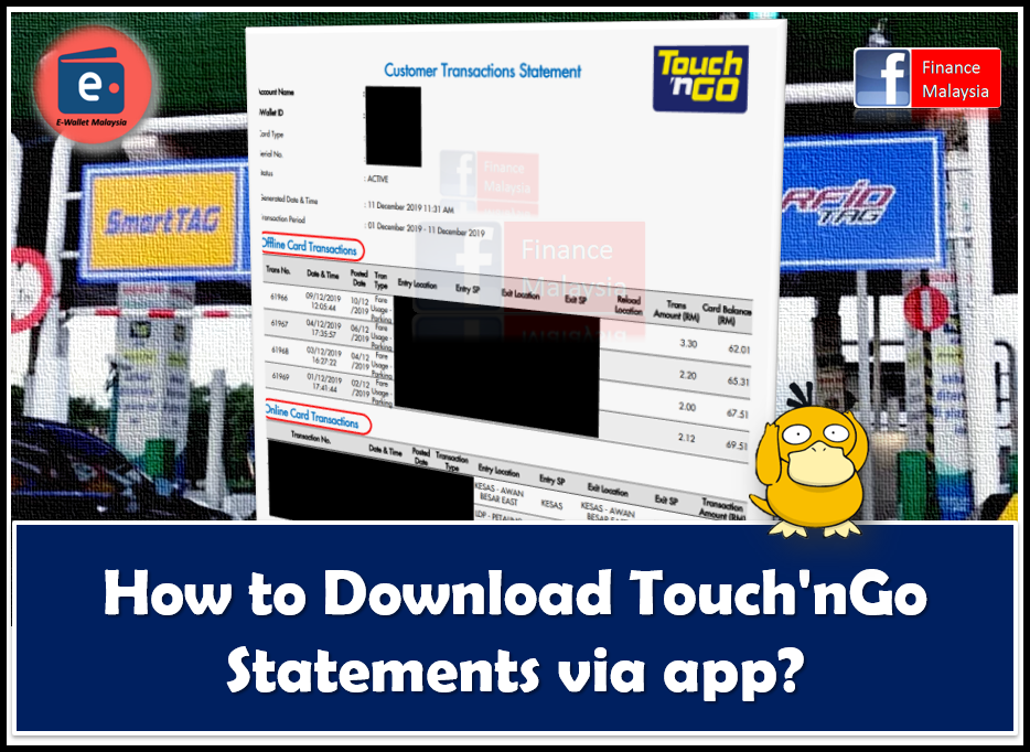 Finance Malaysia Blogspot: How to Download Touch'nGo Statements via app ...