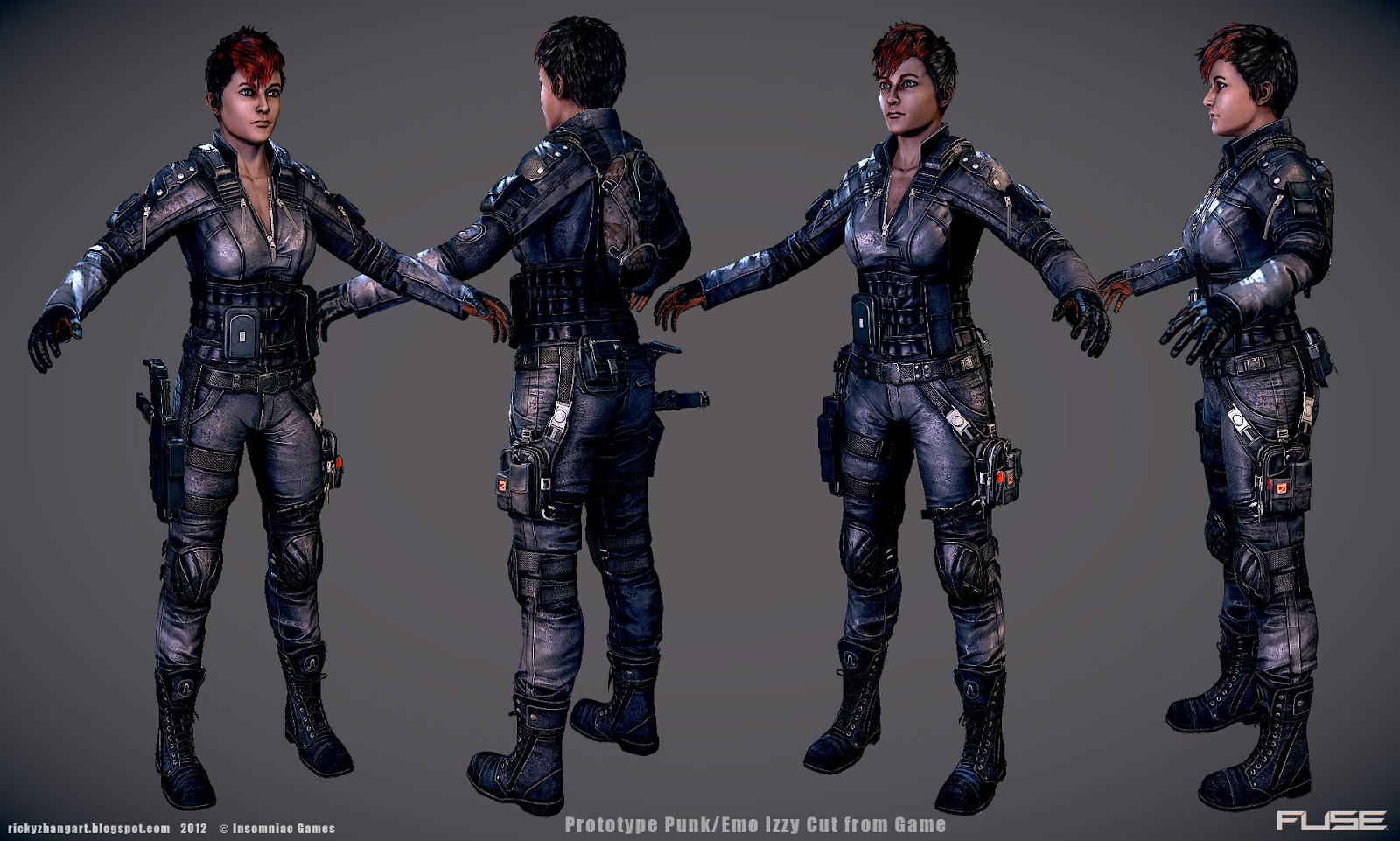 Ricky Zhang Art: Fuse (Overstrike) Character Assets 2011-2012
