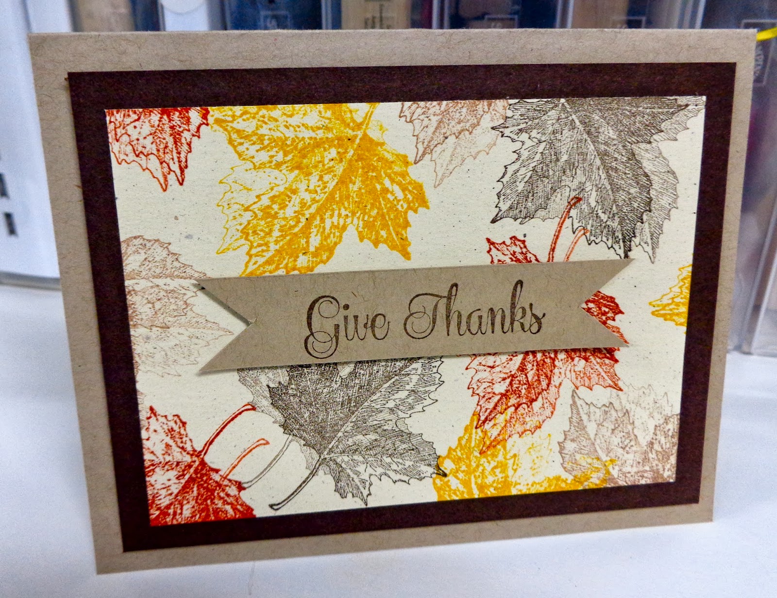 Stamp with Susie: A 'Best of Autumn' collage card......