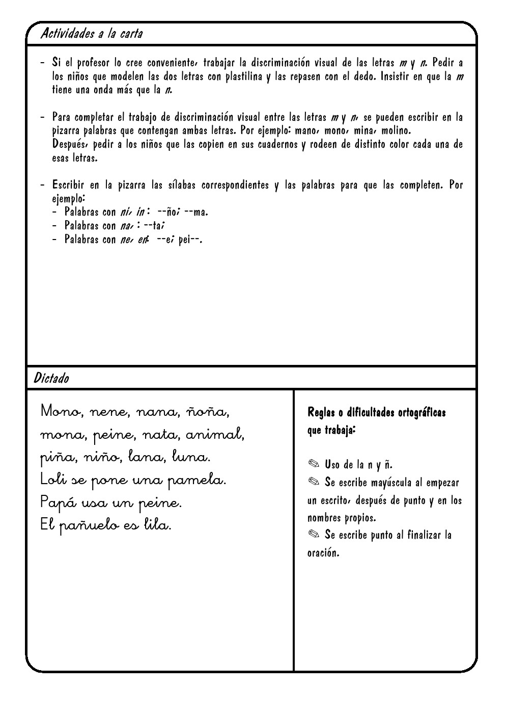 Letra N | n ~ La Eduteca