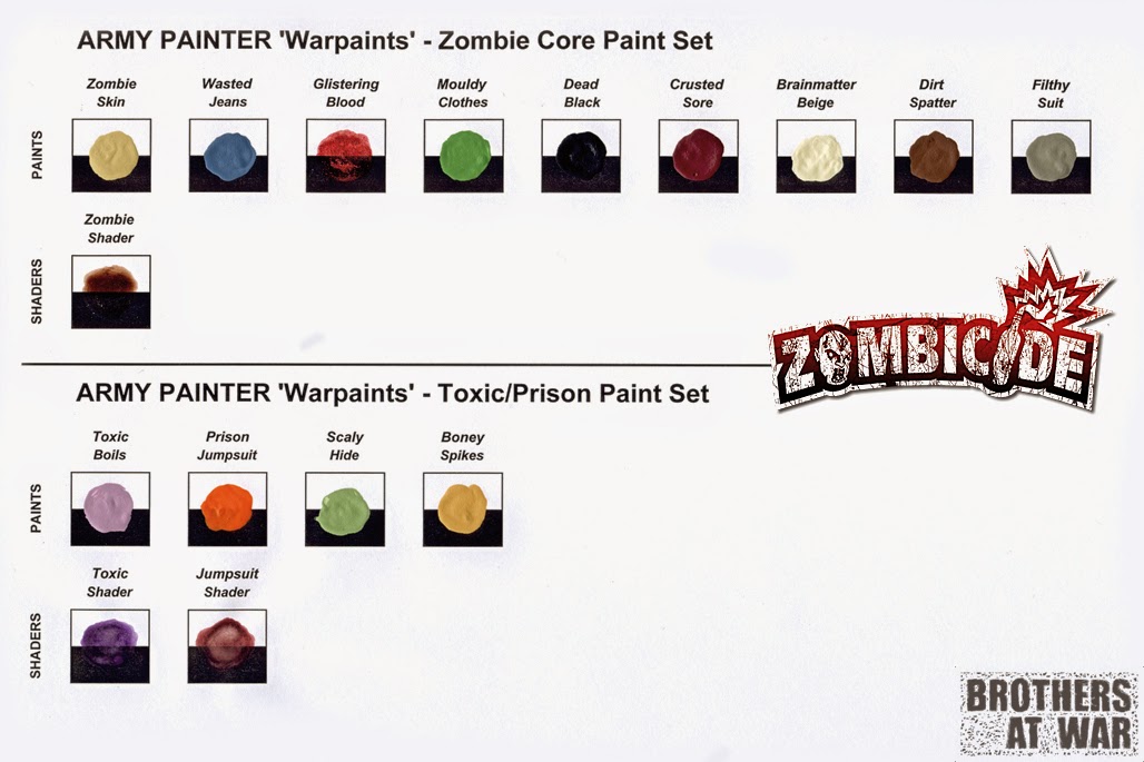 BROTHERS AT WAR: WARSZTAT - The Army Painter 'WARPAINTS' - Zombie Core ...