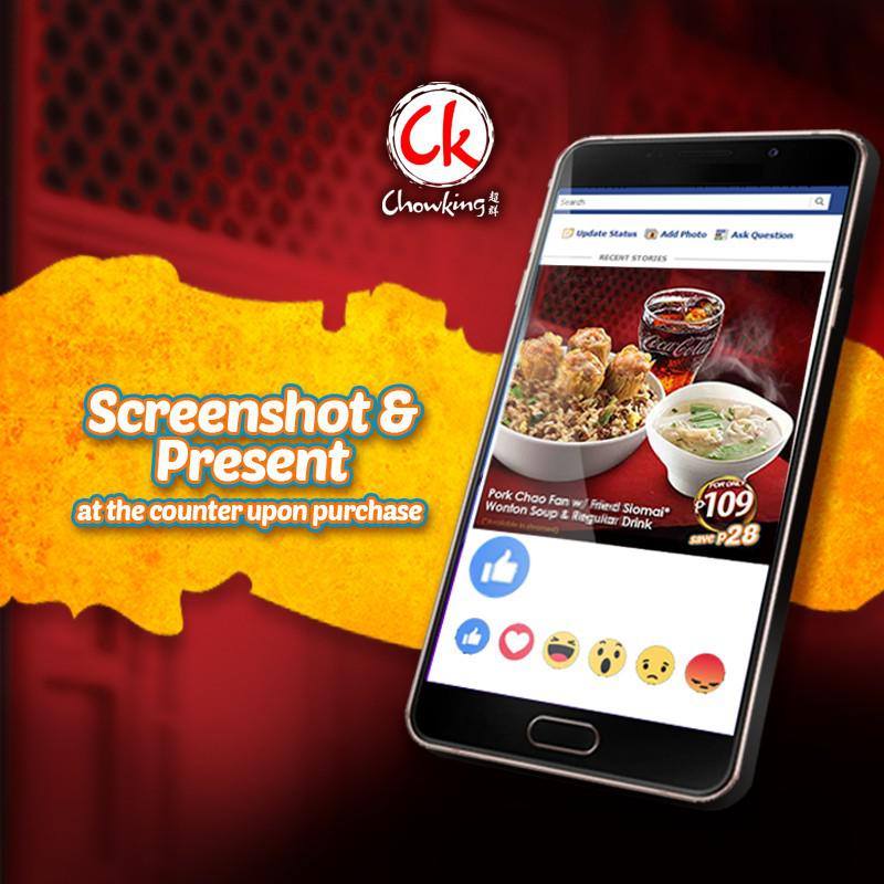 Manila Shopper: Chowking Pork Chao Fan Combo Meal Promo: til Nov 2017