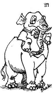 Barclay-Studio: #39 of 100 Elephants: The Elephant Centaur