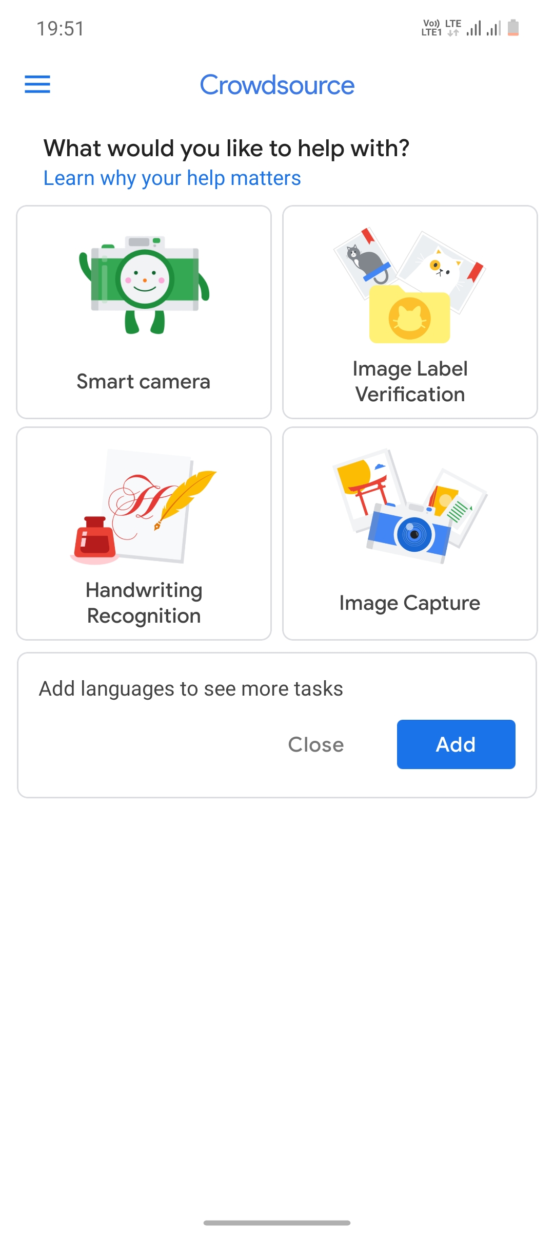 Google Crowdsource - Image Label Verification