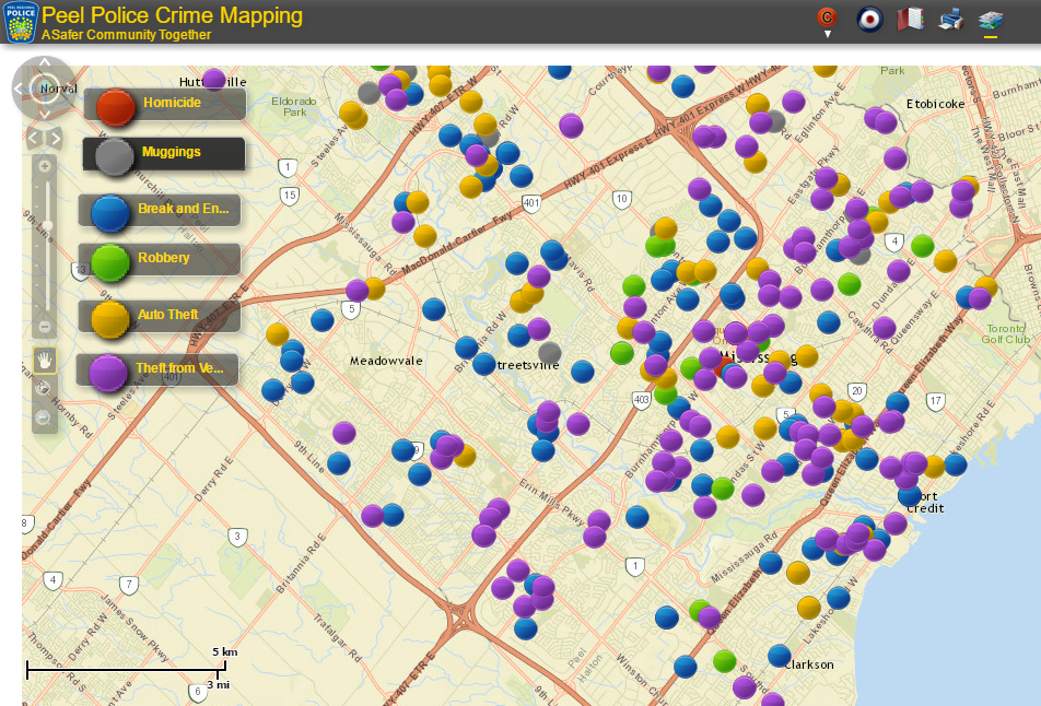 Segurança: O mapa do crime em Mississauga e a escolha da nossa casa ...