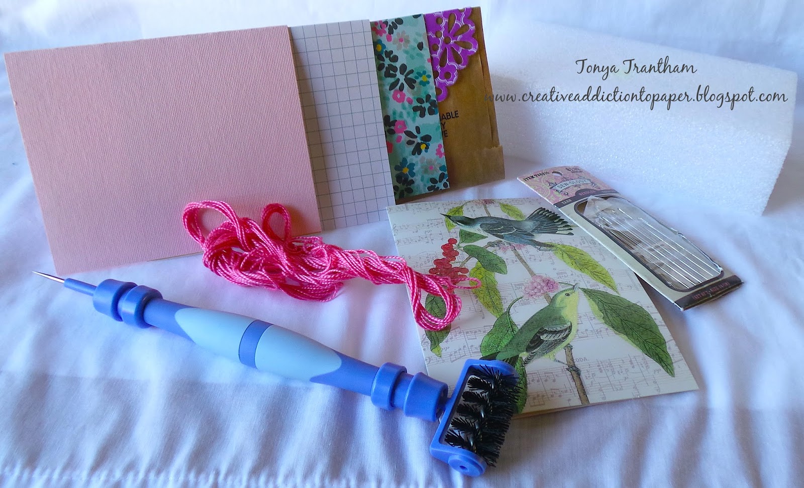 Creative Addiction to Paper: Basic How to on Stitching a Journal Together