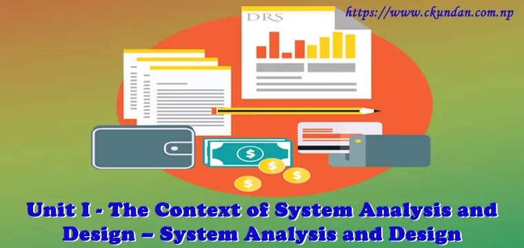Unit I: The Context of System Analysis and Design | BCA 3rd Semester ...