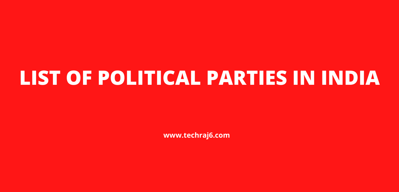 List of Political Parties In India