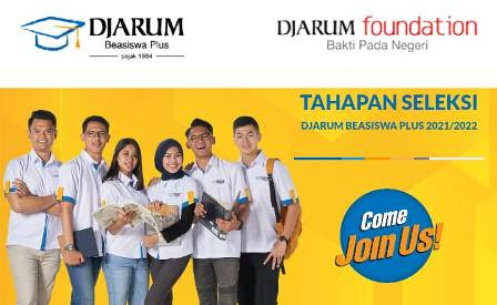 Pendaftaran Beasiswa Djarum Plus 2021-2022 - List Kerja Aceh