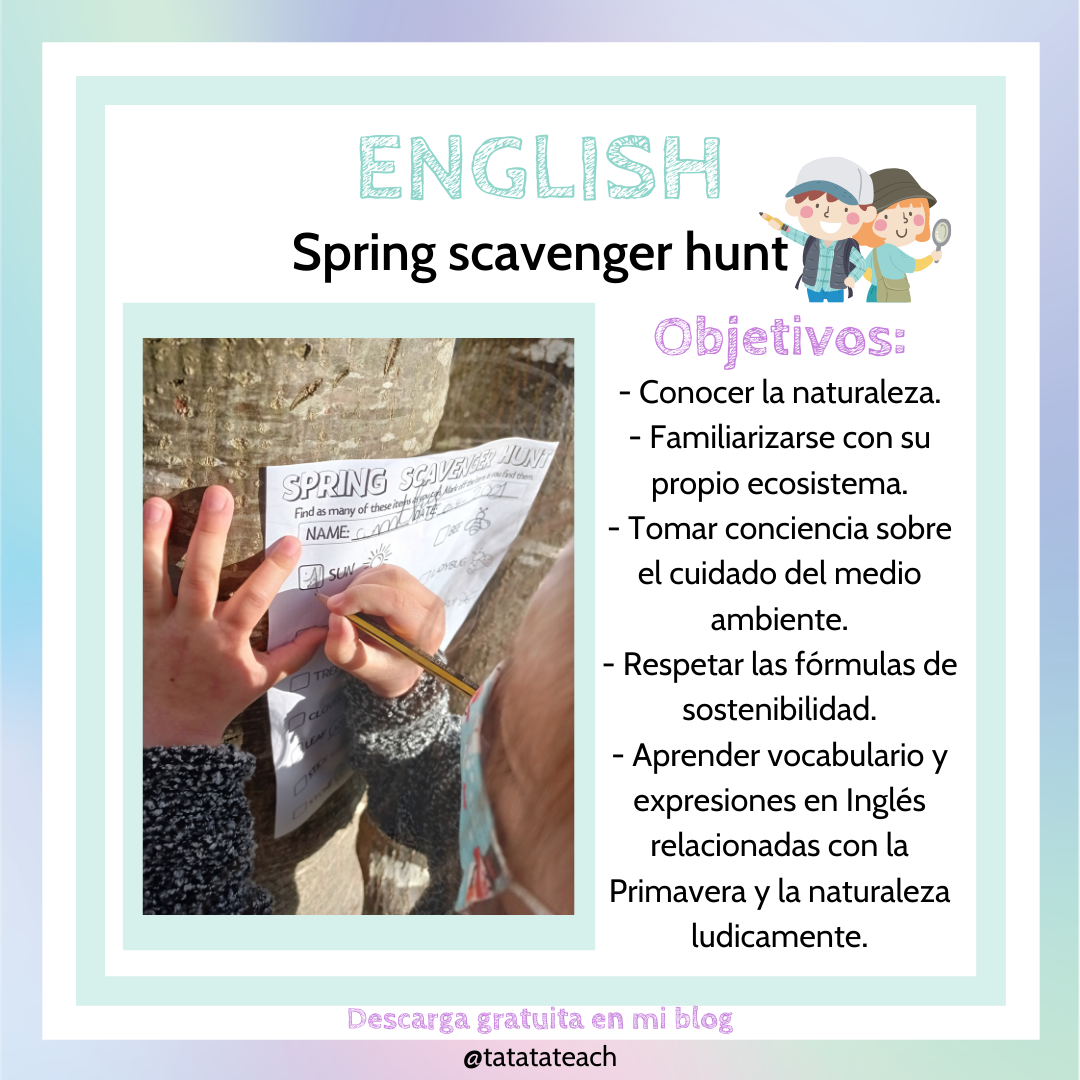 Spring Scavenger Hunt (descarga gratuita).