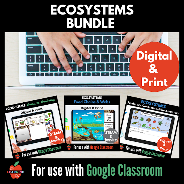 Ecosystem BUNDLE for Distance Learning: Google Classroom and Printable ...