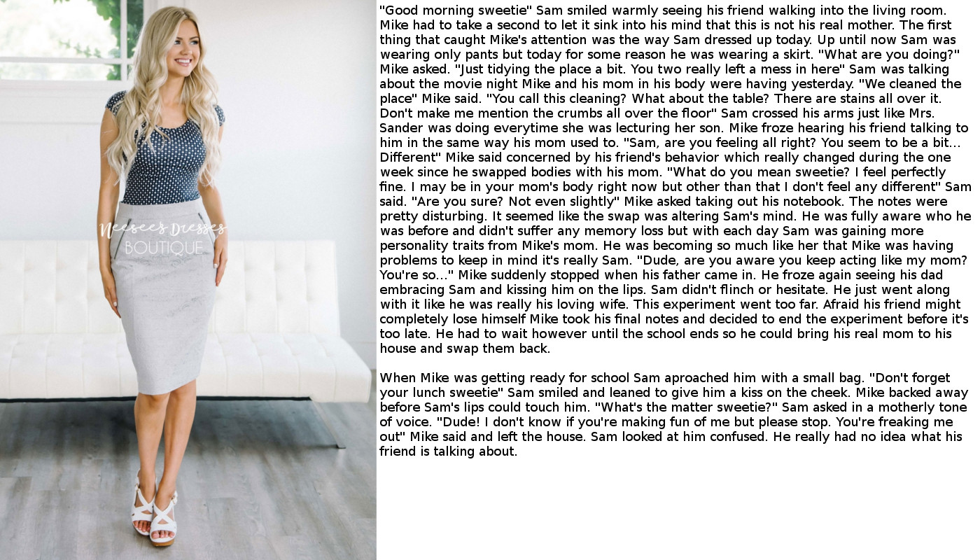 Marti's tg captions: Mike's experiment