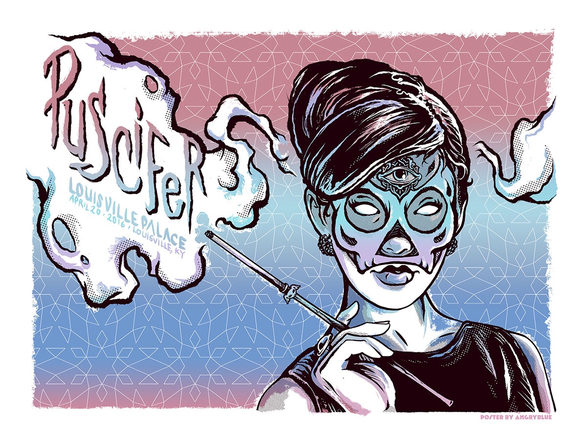 INSIDE THE ROCK POSTER FRAME BLOG: Angryblue Puscifer Louisville Poster