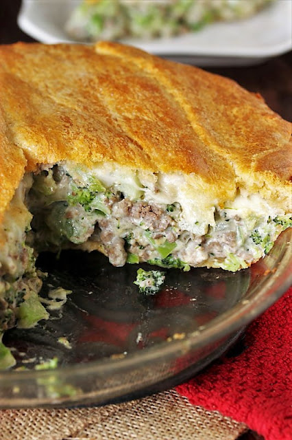 Ground Beef Broccoli Pie with Crescent Roll Crust | The Kitchen is My ...