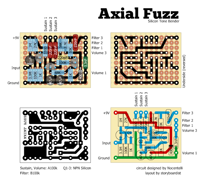 Perf and PCB Effects Layouts: Axial Fuzz