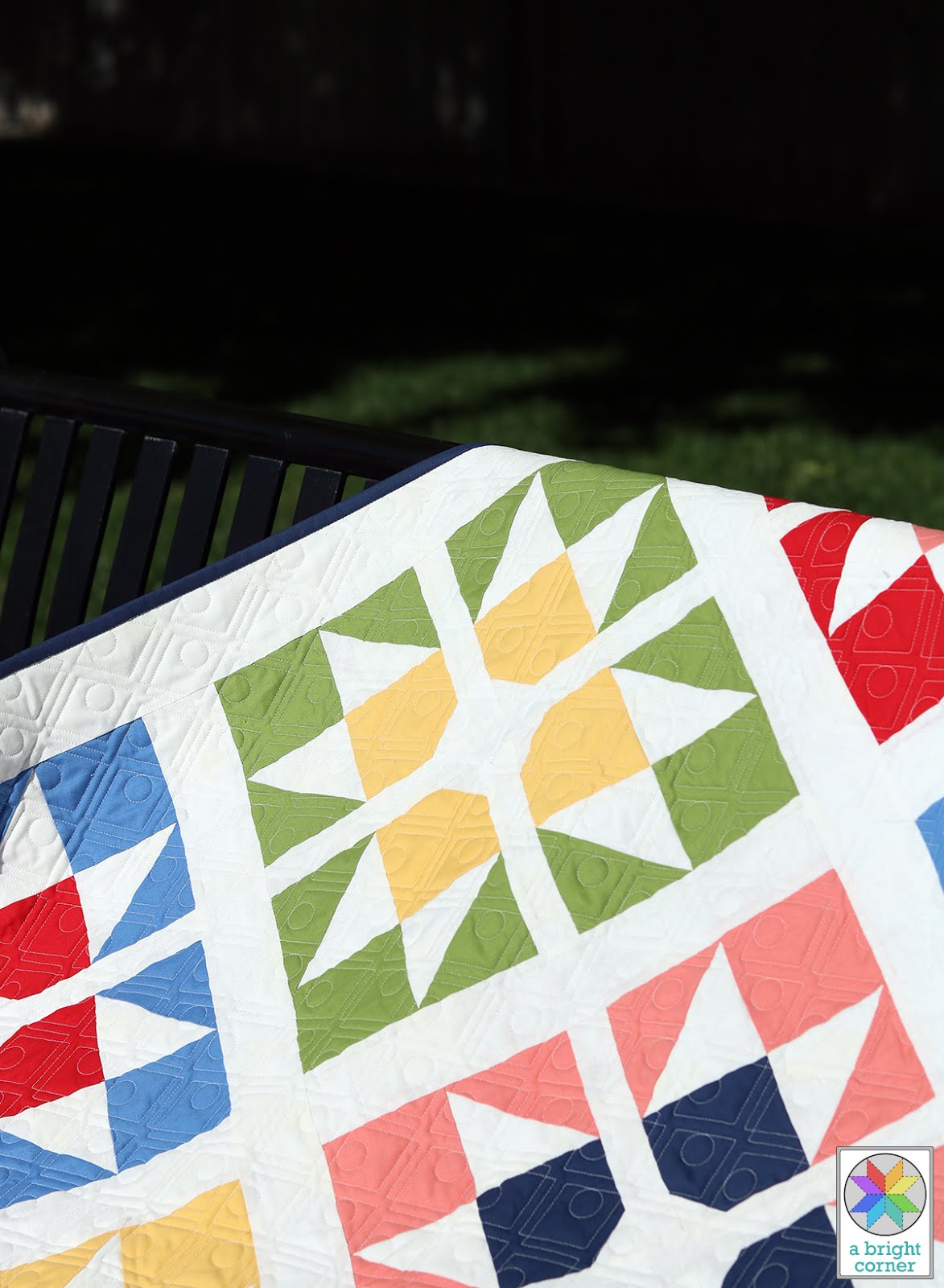 A Bright Corner: Split Stars Quilt Pattern
