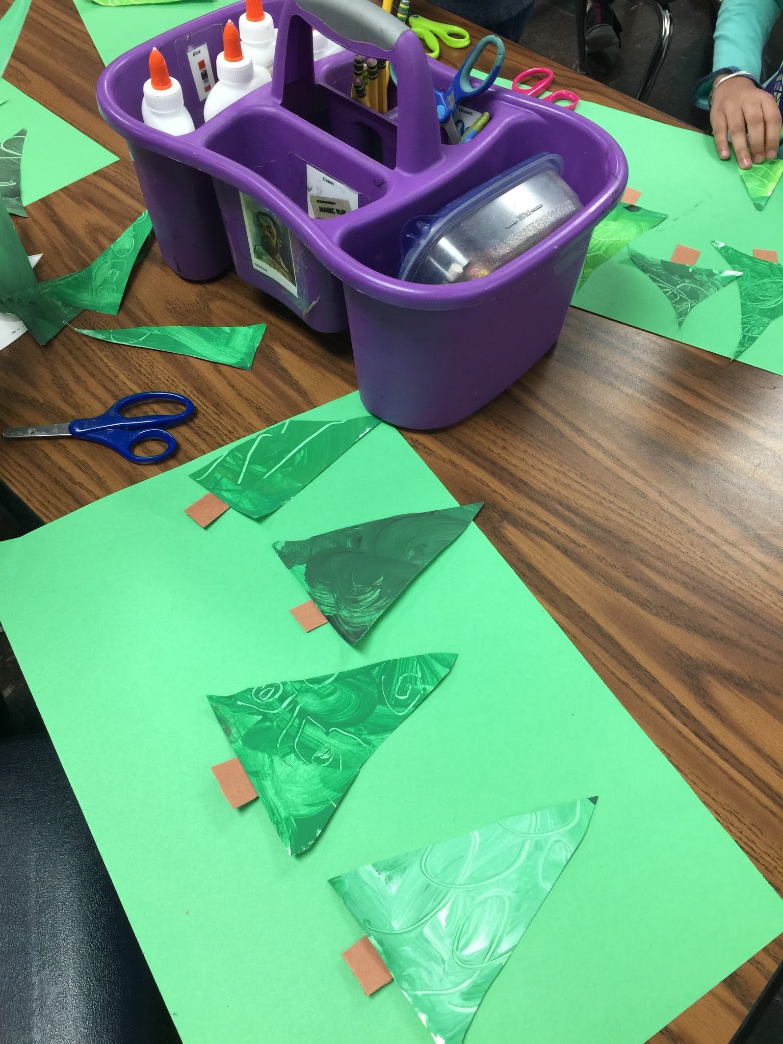 Mrs. Harris' art room: Winter trees kindergarten line and value study