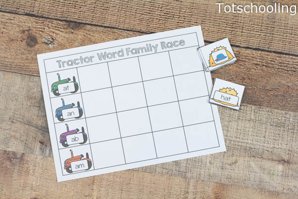 Farm CVC Word Family Games | Totschooling - Toddler, Preschool ...