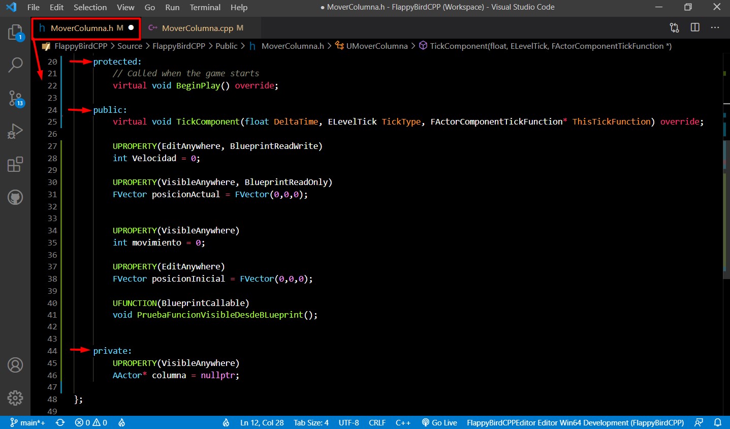 Desarrollo De Videojuegos Y Diseño3d ¿cómo Ver Variables En El Editor De Unreal Engine Con C