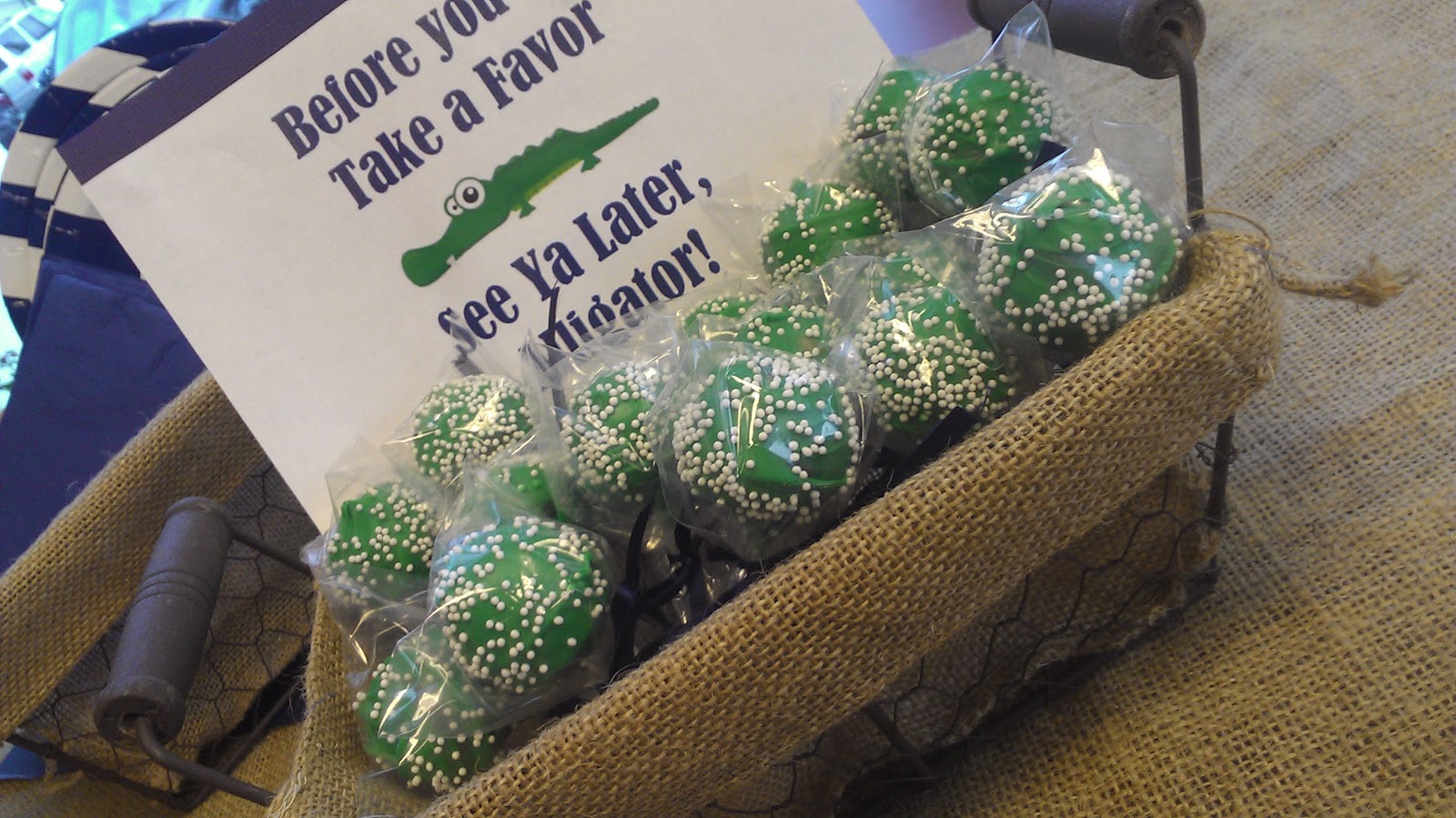 Corin Bakes: Alligator Themed Baby Shower